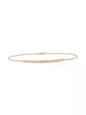 LB EXCLUSIVE 14k Rose Gold Diamond Bracelet - Pink