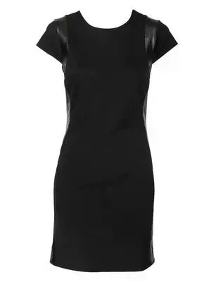 Diane Von Furstenberg Knit Panelled Dress - Black