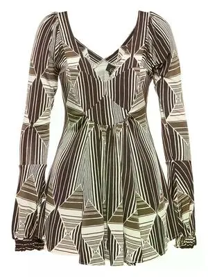 Just Cavalli Geometric Stripe Top