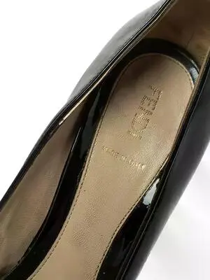 Fendi 140mm Patent Leather Bow Pumps