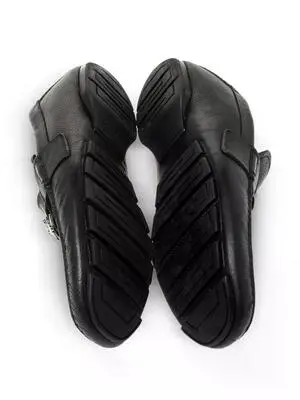Versace Medusa Leather Loafers - Black