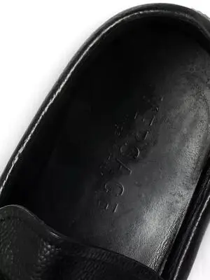Versace Medusa Leather Loafers - Black