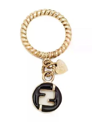 Fendi Twisted Band Charm Ring