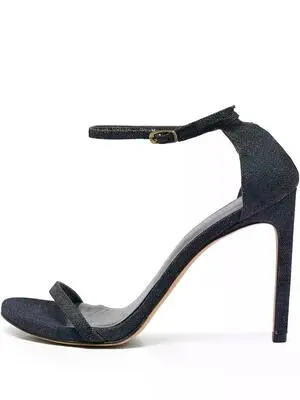 STUART WEITZMAN Denim Stiletto Sandals