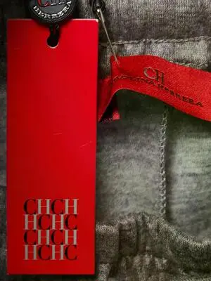 Carolina Herrera Vintage Drawstring Cuffed Trousers