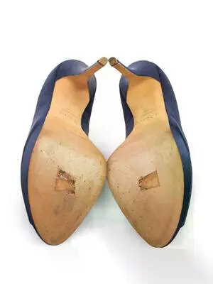Dior Satin Heeled Pumps - Blue