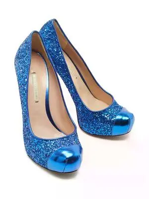 NICHOLAS KIRKWOOD 120mm Glitter-embellished Platform Pumps