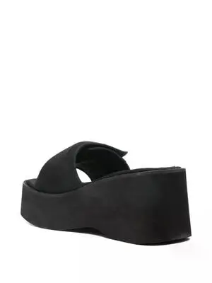 COURREGES 75mm Scuba Wave Platform Sandals
