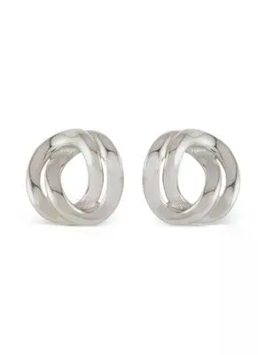 MONET Chain Link Earrings - Silver
