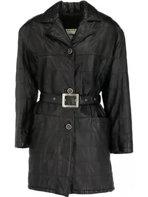 A.N.G.E.L.O. VINTAGE CULT 1990s Leather Belted Coat