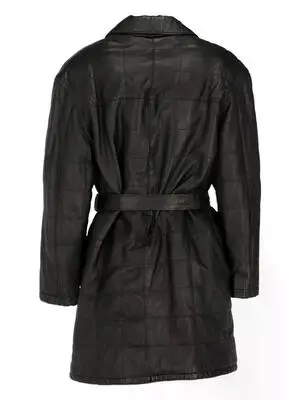 A.N.G.E.L.O. VINTAGE CULT 1990s Leather Belted Coat