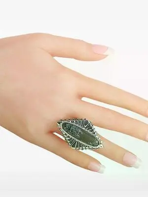 KING BABY STUDIO Concho Turquoise Signet Ring