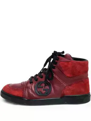 Gucci Leather Sneakers - Red