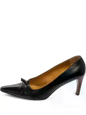 Gucci 80mm Pointed-toe Leather Pumps