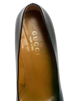 Gucci 80mm Pointed-toe Leather Pumps