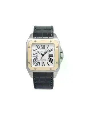 CARTIER Santos 100 38mm Timepiece - Neutrals