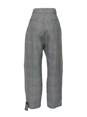 ELLERY Belted Plaid Trousers