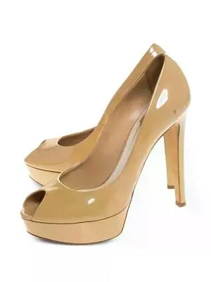 Dior 135mm Platform Peep Toe Pumps