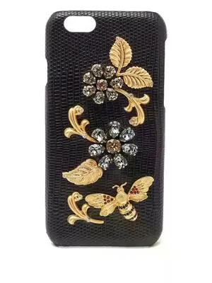 Dolce & Gabbana 2024 Floral-embellished Iphone 7 Case - Black