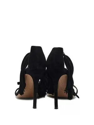 GIANVITO ROSSI 110mm Olivia Fringed Sandals