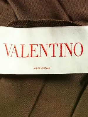 Valentino Garavani Pleated V-neck Dress