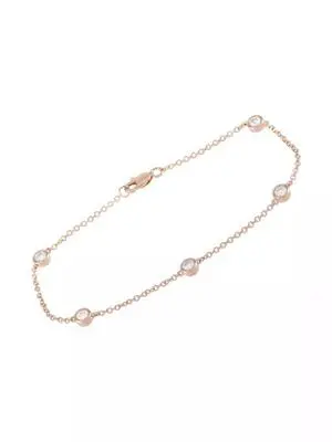 LB EXCLUSIVE 14k Rose Gold Diamond Bracelet - Pink
