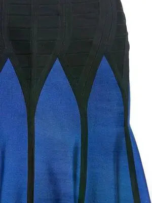 Herve Leger Flared Mini Skirt