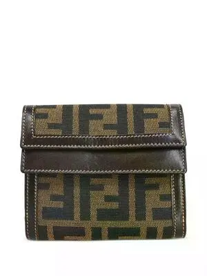 Fendi 1990-2000s Zucca Wallet - Brown