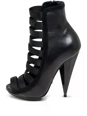 Gucci 125mm Leather Strappy Boots