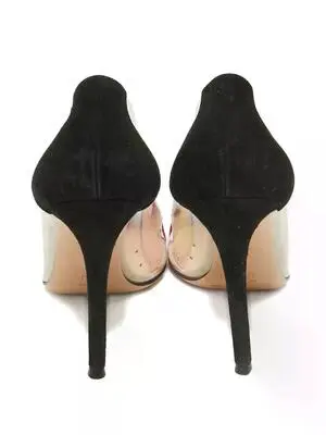 GIANVITO ROSSI 105mm Pointed-toe Pumps - White