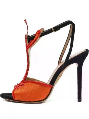 Women's Orange Designer Sandals