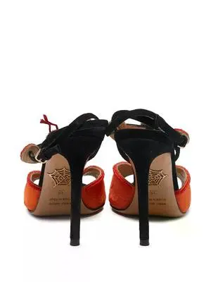 CHARLOTTE OLYMPIA 100mm Embroidered-design Sandals