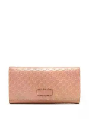 Gucci Microgucissima Leather Wallet - Pink