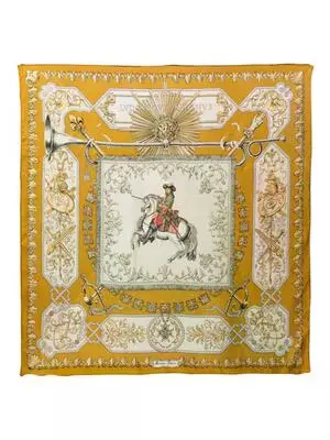 Hermès 1963 Ludovicus Magnus F.de La Perriere Silk Scarf