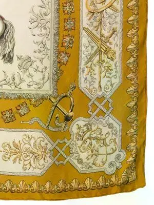 Hermès 1963 Ludovicus Magnus F.de La Perriere Silk Scarf