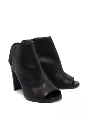 STUART WEITZMAN Peep-toe Leather Boots