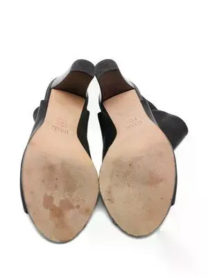 STUART WEITZMAN Peep-toe Leather Boots