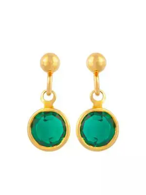 SUSAN CAPLAN 1980 Rediscovered Drop Earrings - Gold