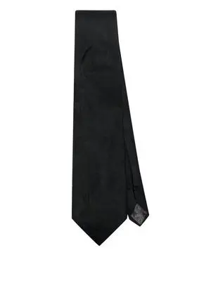 Versace 2000s Silk Tie - Black