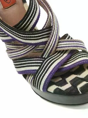 Missoni 150mm Striped Platform Sandals