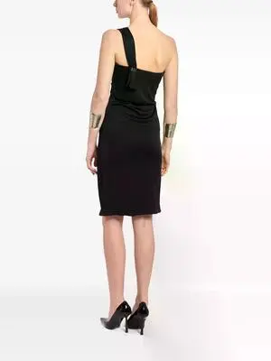 Versace 1990s One-shoulder Midi Dress
