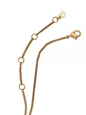Dior 1990s Saddle Pendant Necklace