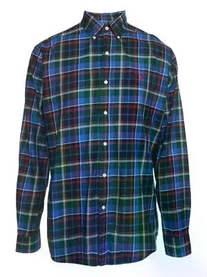 Polo Ralph Lauren Pre-owned Tartan-pattern Cotton Shirt - Blue