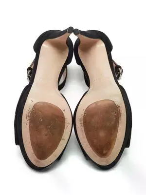 Miu Miu 130mm Leather Heeled Sandals