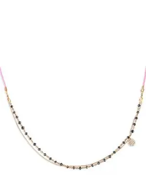 AARON BASHA 18k Rose Gold Diamond Necklace - Pink