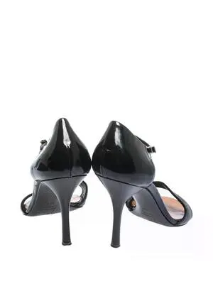 GIUSEPPE ZANOTTI 95mm Patent Leather Buckle Sandals