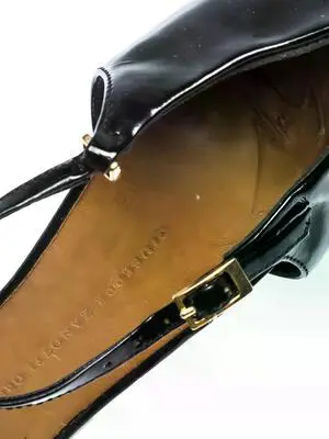 GIUSEPPE ZANOTTI 95mm Patent Leather Buckle Sandals
