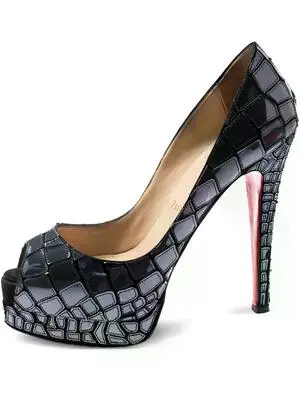 CHRISTIAN LOUBOUTIN 130mm Crocodile-embossed Pumps