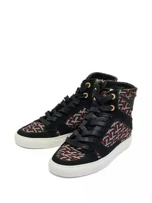 Zadig&Voltaire All-over Logo Lace-up Sneakers