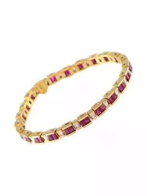 LB EXCLUSIVE 18k Yellow Diamond And Ruby Bracelet - Gold